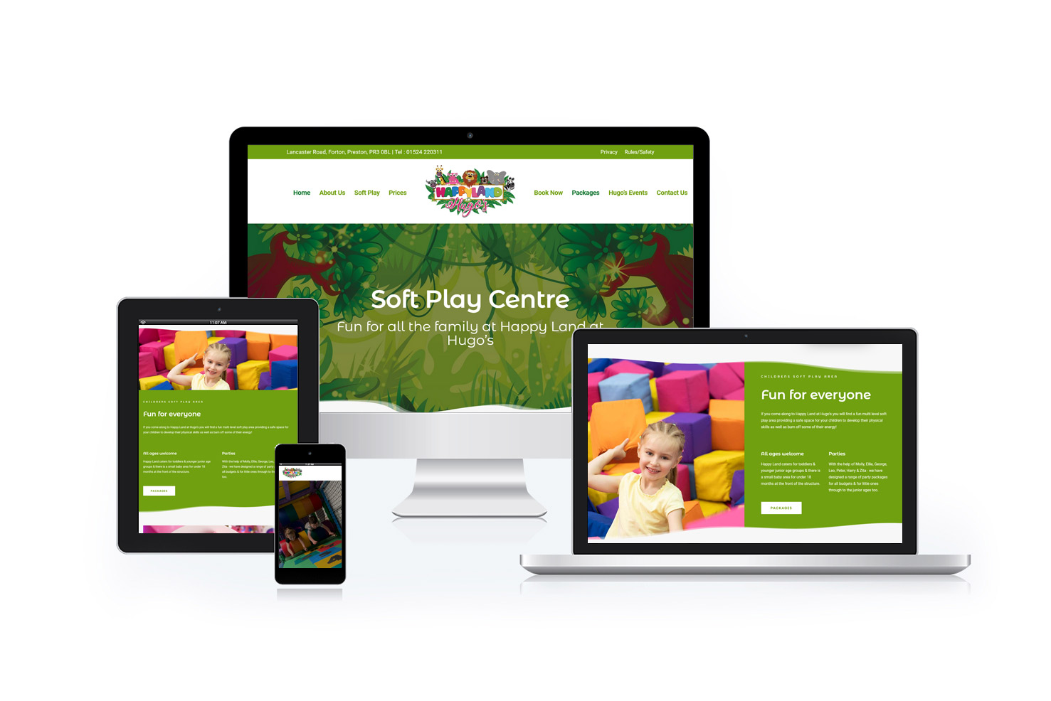Happy Land at Hugo’s - Netintelect Web Design Agency Lancashire